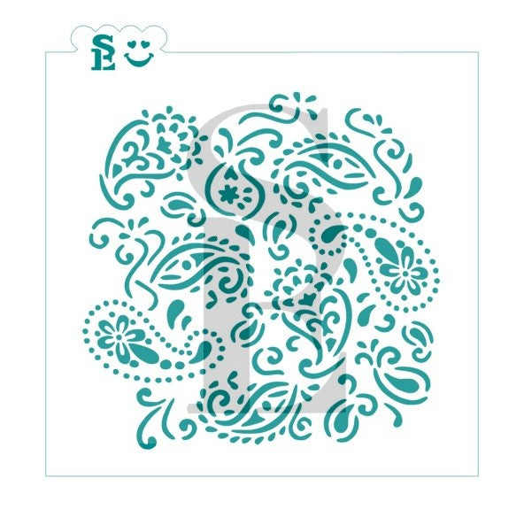 Bandana Print Background Stencil for Crafts & Culinary | – Suzie and Co.