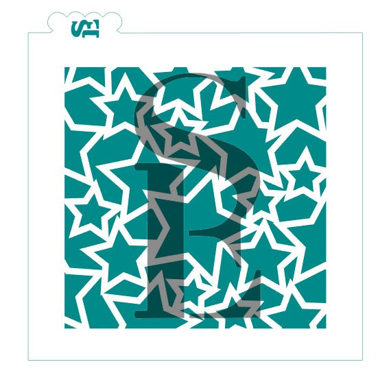 Open Stars Background Stencil for Crafts & Culinary – Suzie and Co.